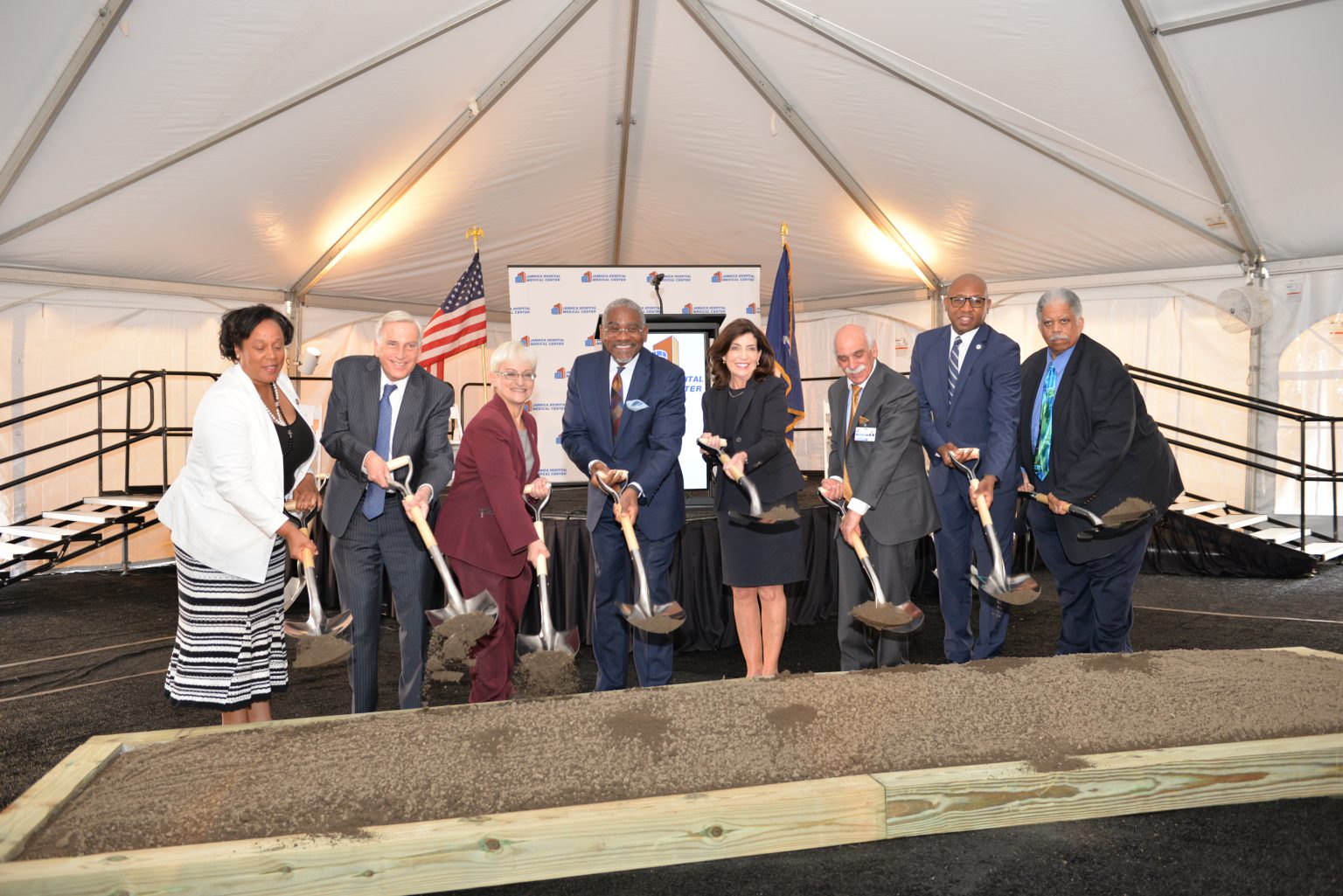 Jamaica Hospital Hosts ER Groundbreaking Ceremony with Governor Kathy ...